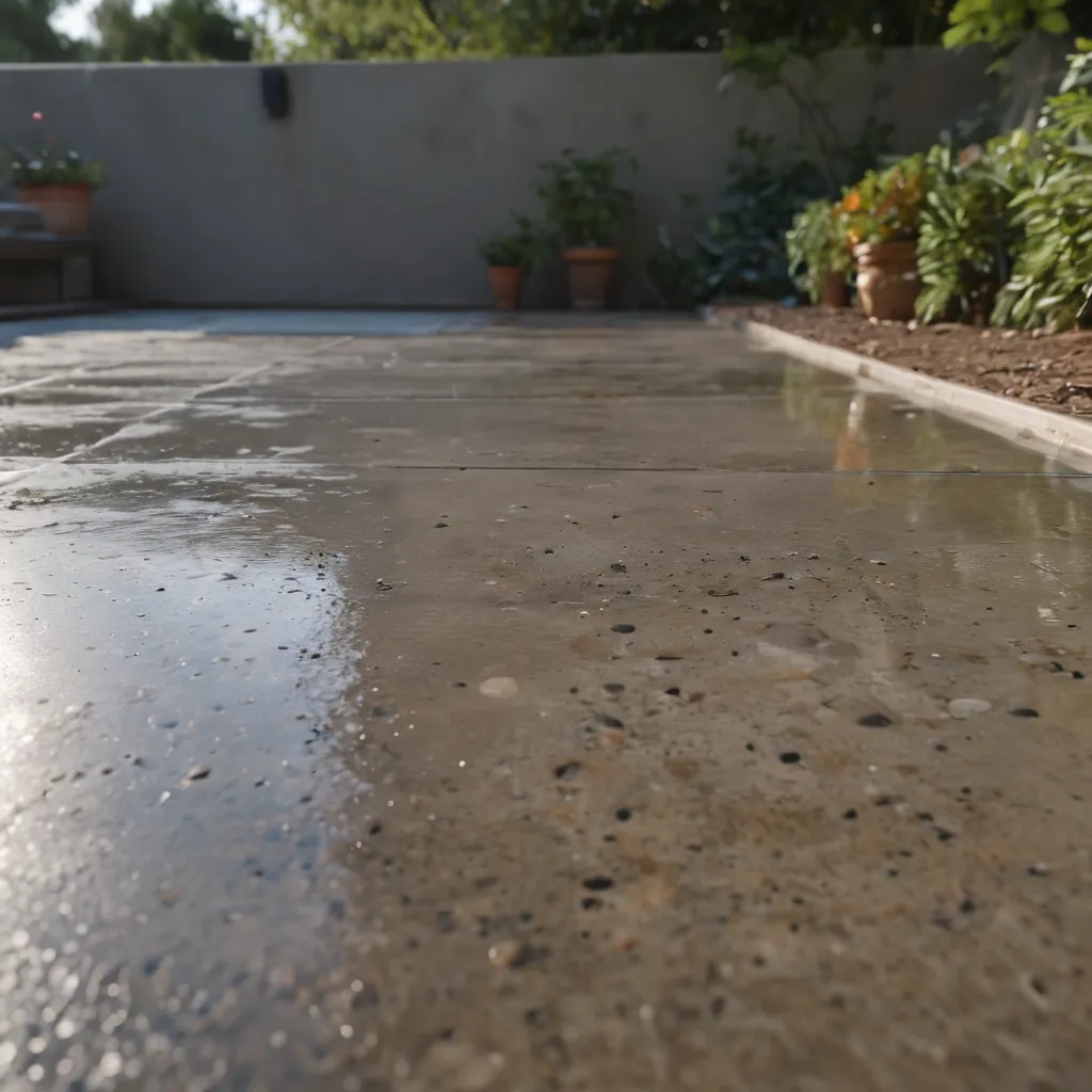 Cleaning Your Concrete Patio with a Pressure Washer