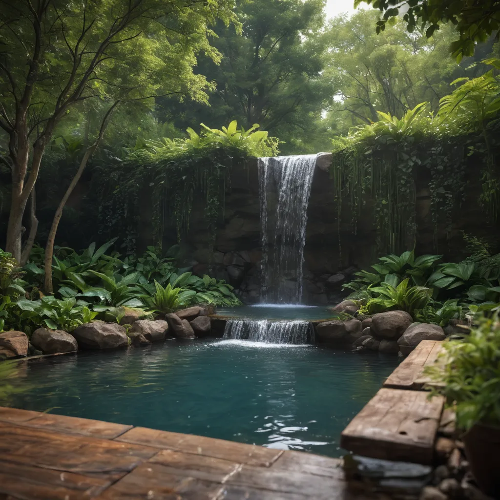 Modern Backyard Waterfalls for Aesthetic Outdoor Spaces