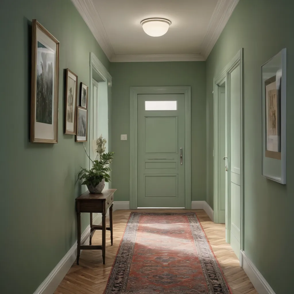 Transform Your Hallways with Green Paint